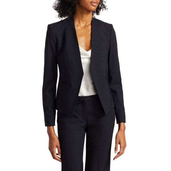 Theory | Jackets & Coats | Nwt Theory Lanai Suit Jacket Navy Stretch ...